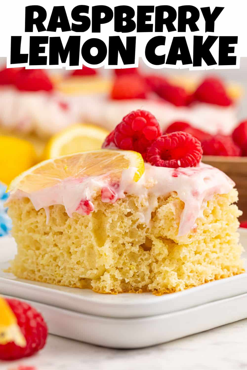 Easy Lemon Raspberry Cake Recipe - Marathons & Motivation