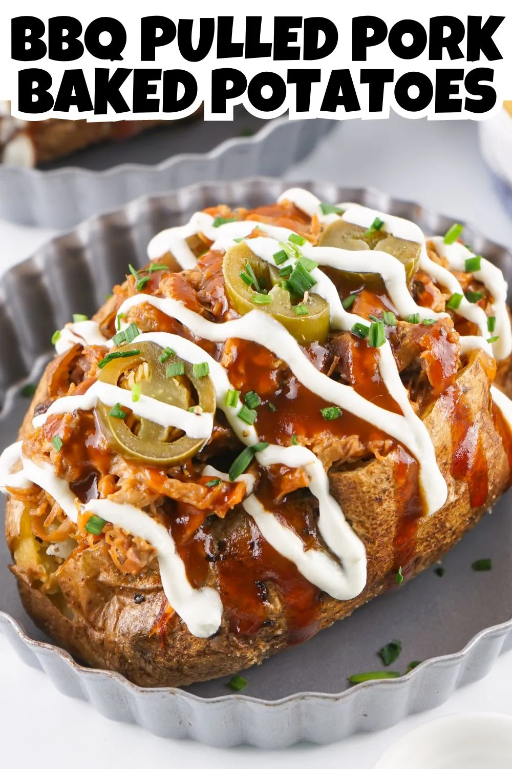 BBQ Pulled Pork Baked Potato Recipe - Marathons & Motivation