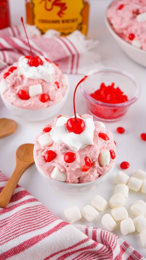 No Bake Fireball Dessert Fluff - Marathons & Motivation