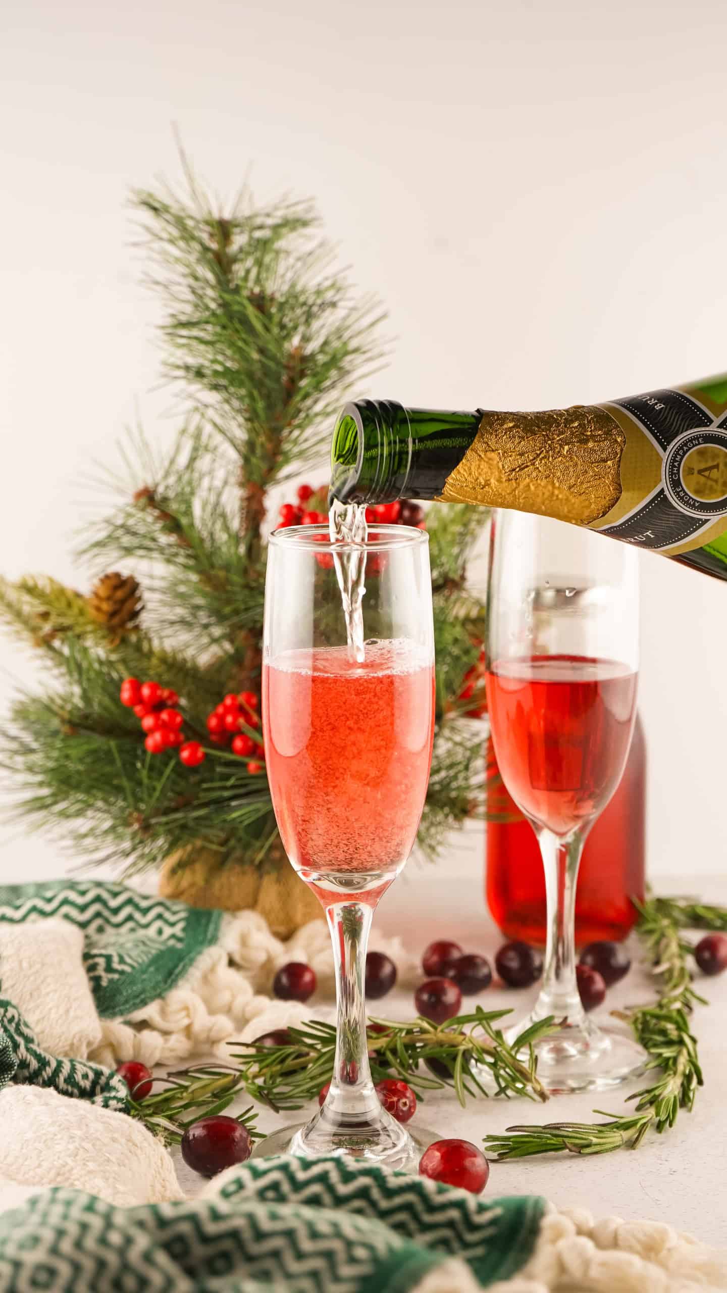 Christmas Cranberry Mimosa Recipe - Marathons & Motivation