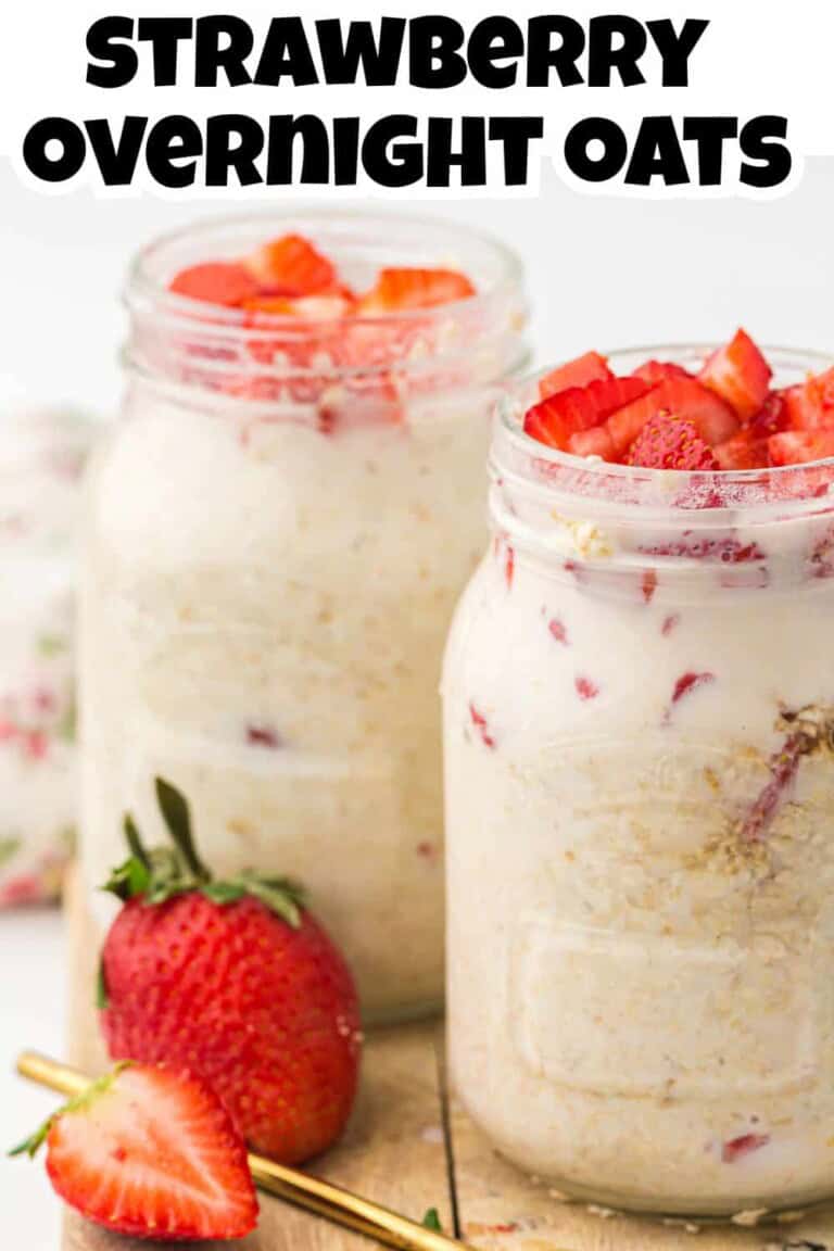 Strawberry Overnight Oats with Yogurt - Marathons & Motivation