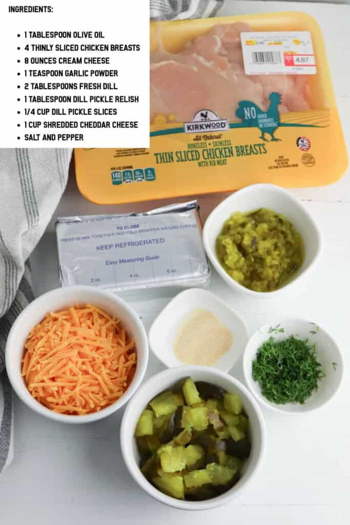 Pickle Chicken Recipe Stuffed with Cream Cheese - Marathons & Motivation