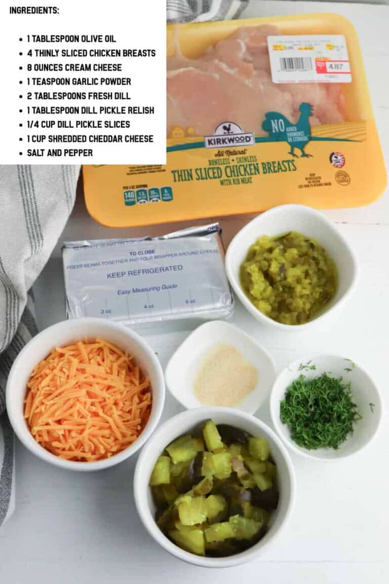 Pickle Chicken Recipe Stuffed with Cream Cheese - Marathons & Motivation