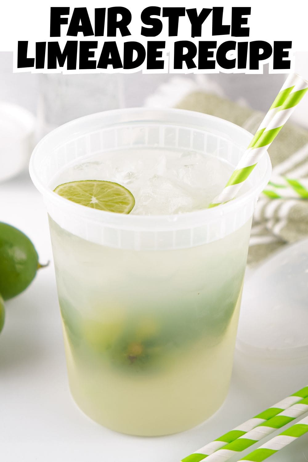 Single Serve Homemade Limeade (Fair Style) - Marathons & Motivation