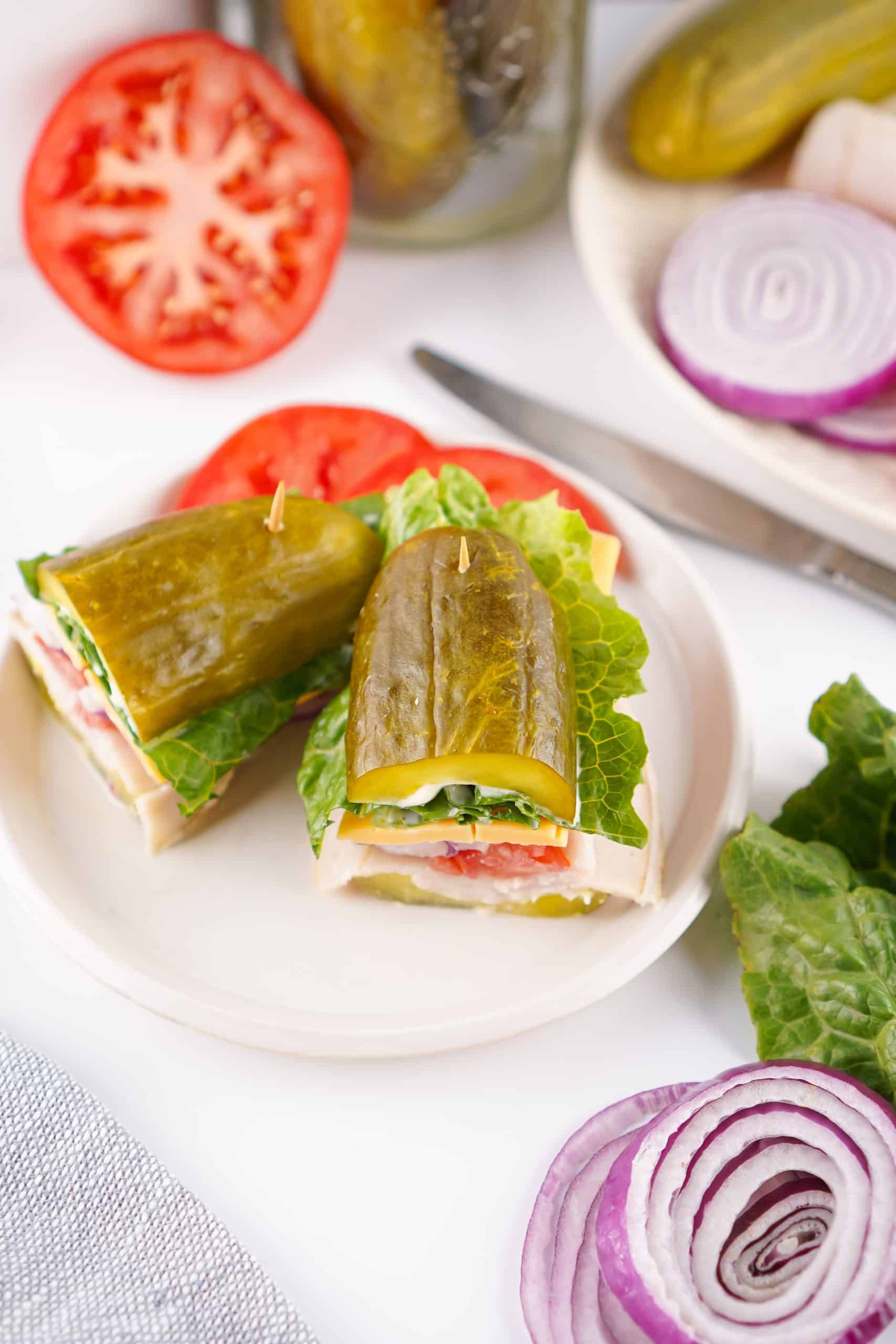 Copycat Jimmy John’s Pickle Sandwich Recipe (No Bread!) - Marathons ...