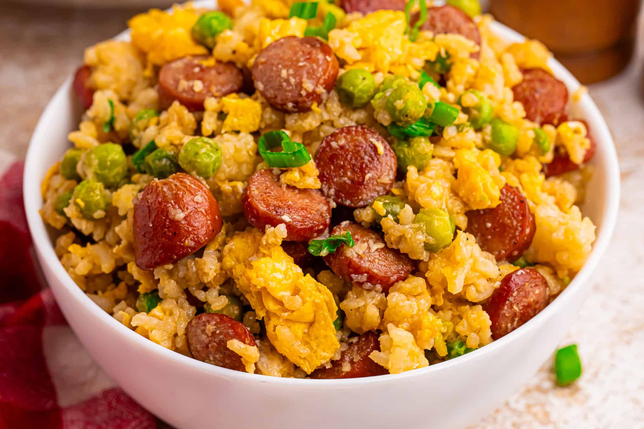 Easy Hot Dog Fried Rice - Marathons & Motivation