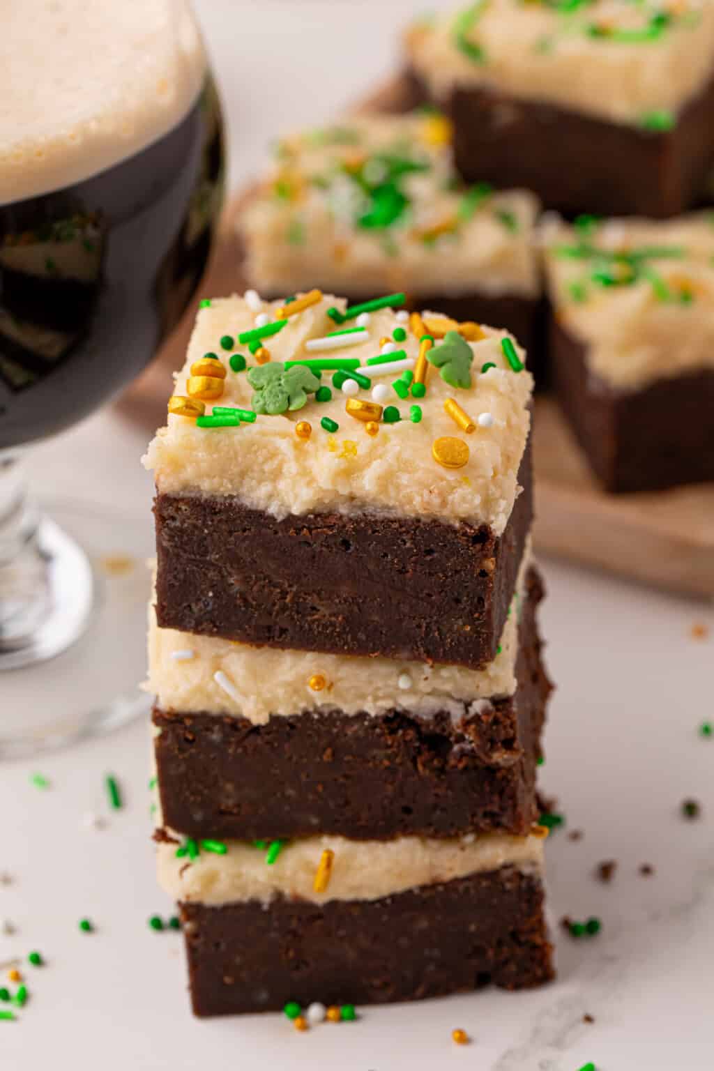 Guinness Brownies with Irish Cream Frosting (Fudgy St. Patrick’s Day ...